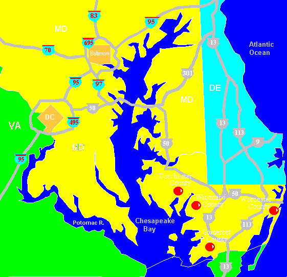 Handley's Eastern Shore: Maps